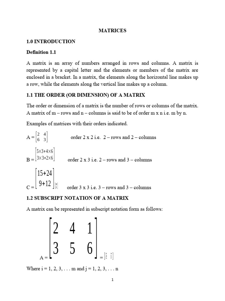 MATRICES U | PDF | Matrix (Mathematics) | Determinant