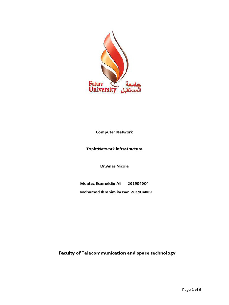 Communication Infrastructure Overview | PDF | Computer Network | Security