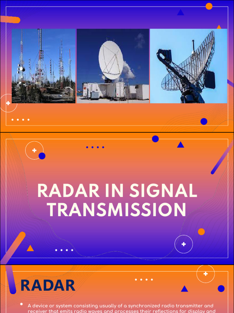 Radar in Signal Transmission | PDF | Radar | Radio