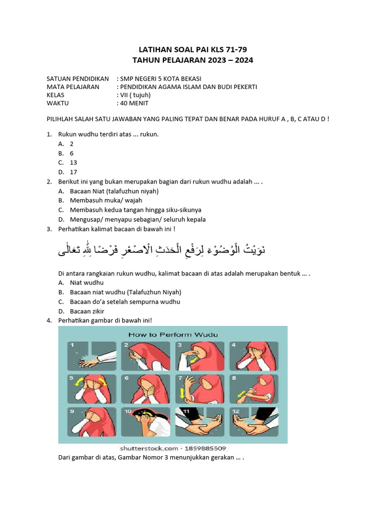 Bank Soal PTS Genap - 7 2022-2023 | PDF | Karier & Perkembangan