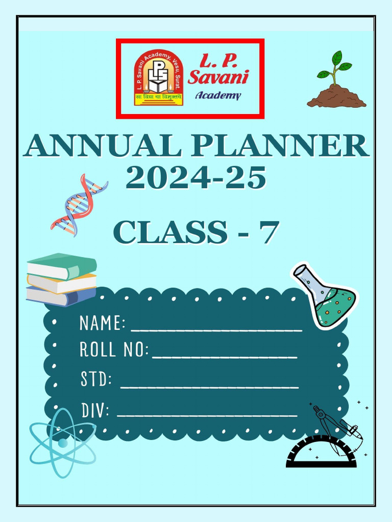 School Academic Planner 2024-25 | PDF | Verb | Phrase