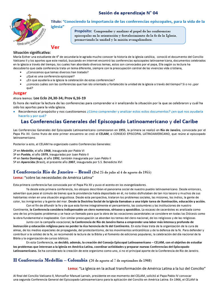 Conferencias Episcopales Latinoamericanas | PDF | Iglesia Católica ...