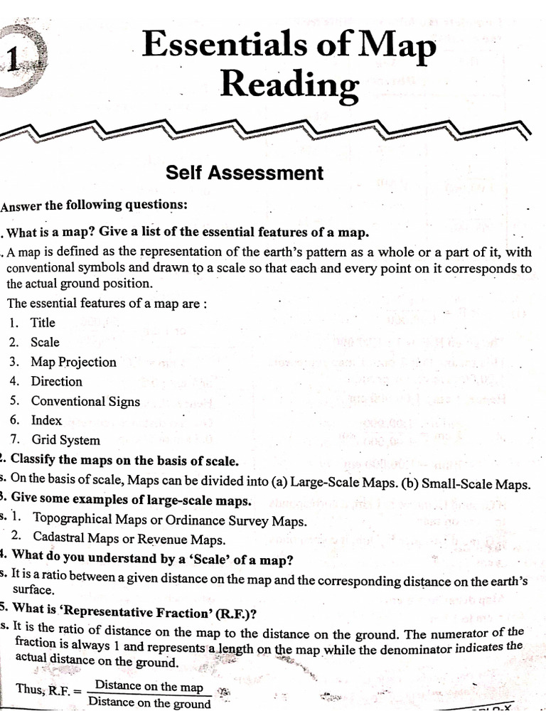 Essential of Map Reading & Representation of Relief | PDF