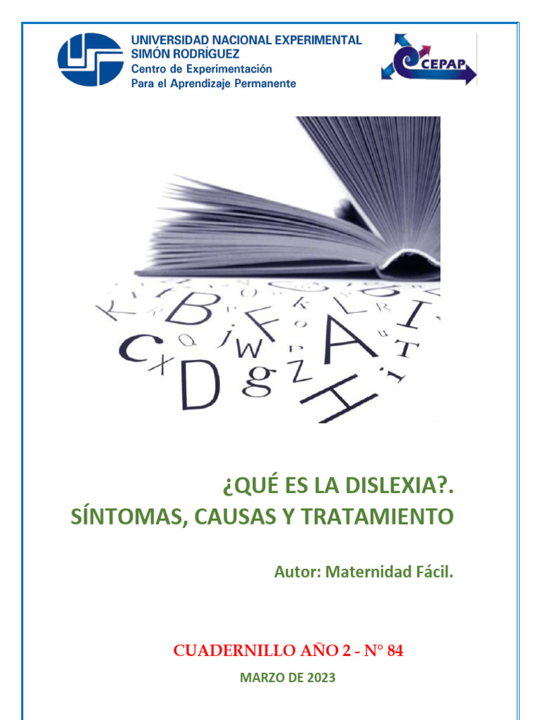 Cuadernillo Año 2 - N 84 - Qué Es La Dislexia - Síntomas - Causas y ...