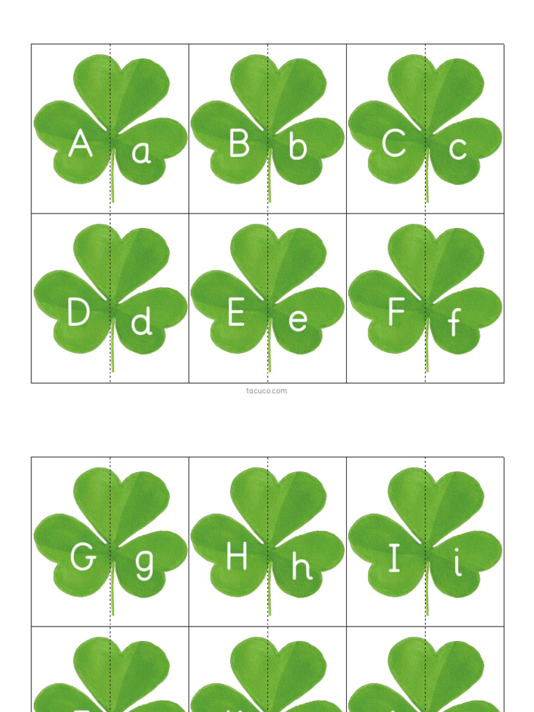 ST Patricks Aa Matching Clover | PDF