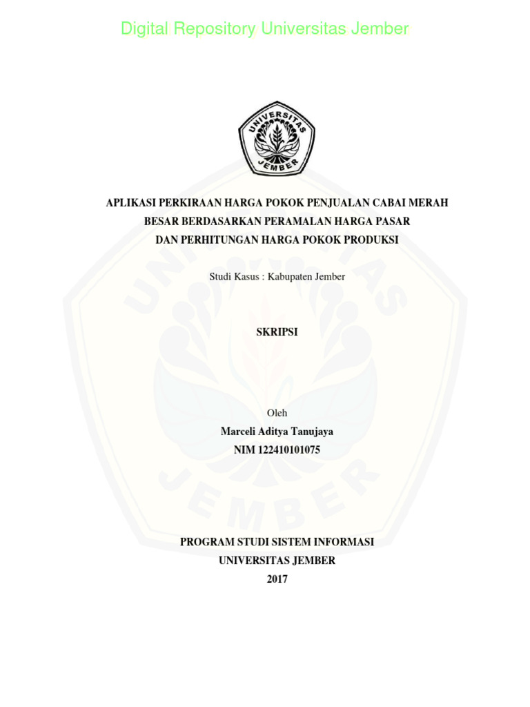 Marceli Aditya Tanujaya 122410101075.PDF SDH | PDF