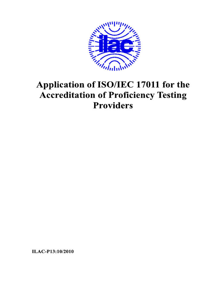 Application of ISO IEC 17011 For The | PDF