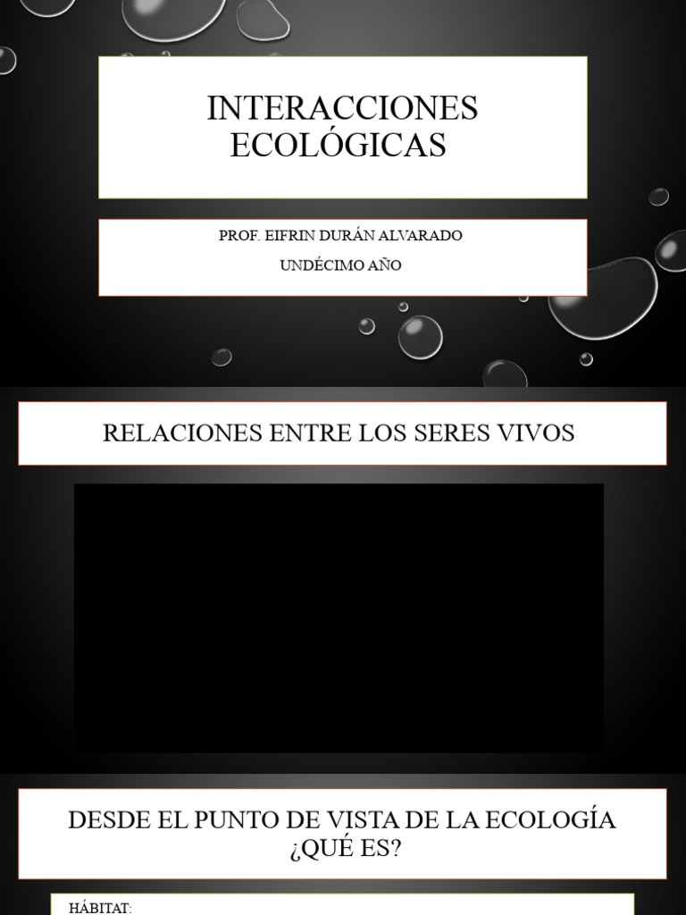 Interacciones Ecológicas | PDF | Reproducción | Zoología