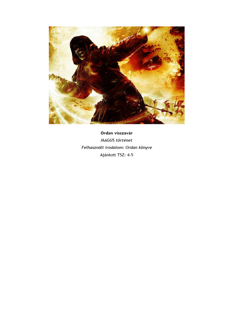 Ordan Visszavár - MAGUS Történet | PDF