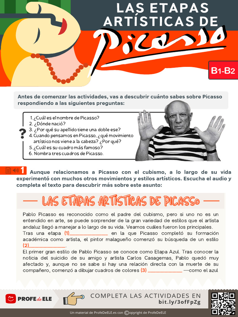 Cuadernillo de Actividades - Picasso (v.1.0) | PDF | Pablo Picasso ...