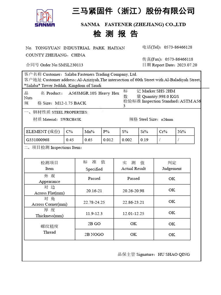 A563m 10S M12 Black | PDF