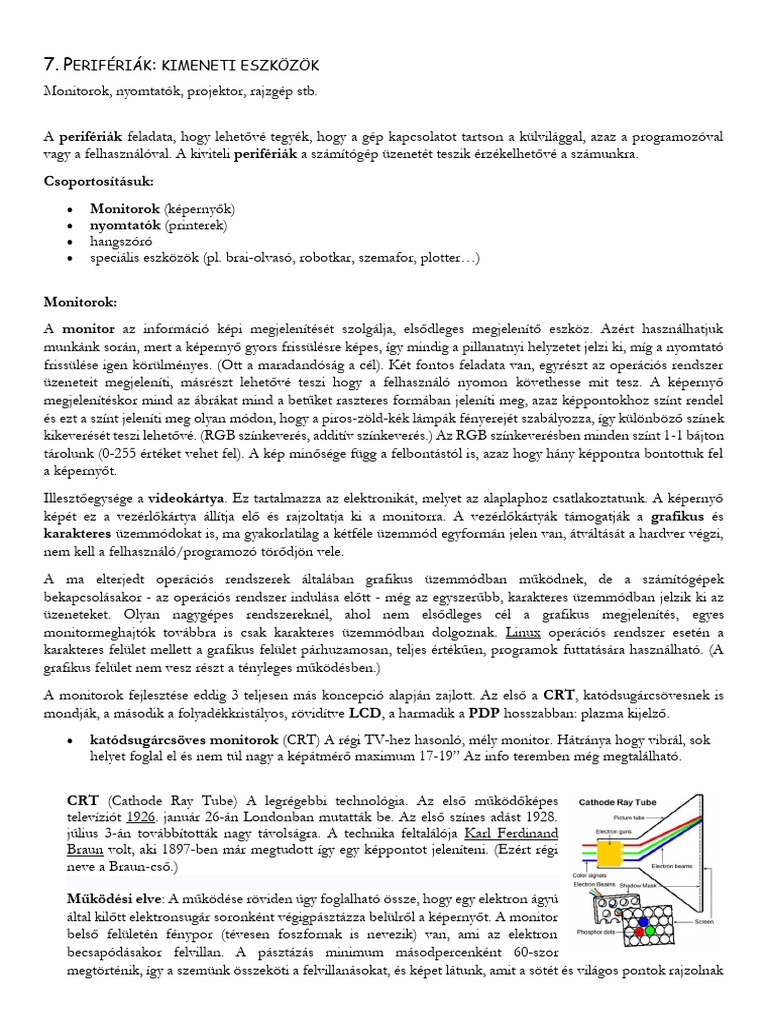 Informatika Érettségi 7. Tétel | PDF