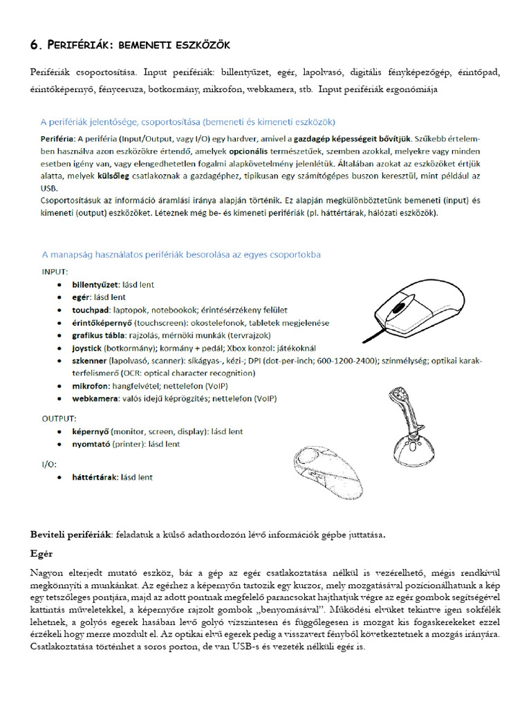 Informatika Érettségi 6. Tétel | PDF