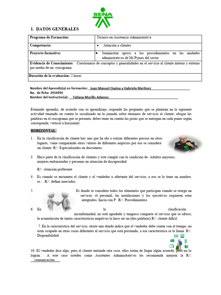 Crucugrama SENA Darly y Sebas | PDF | Los consumidores | Economias