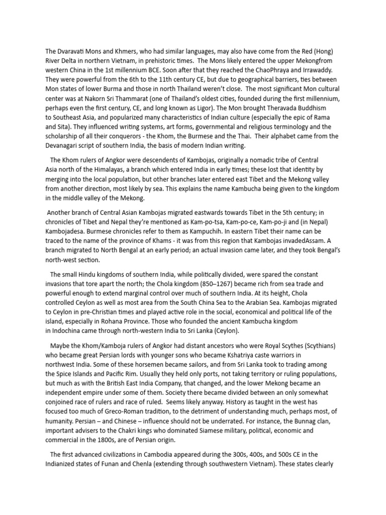 Kambuja | PDF | Angkor | Thailand