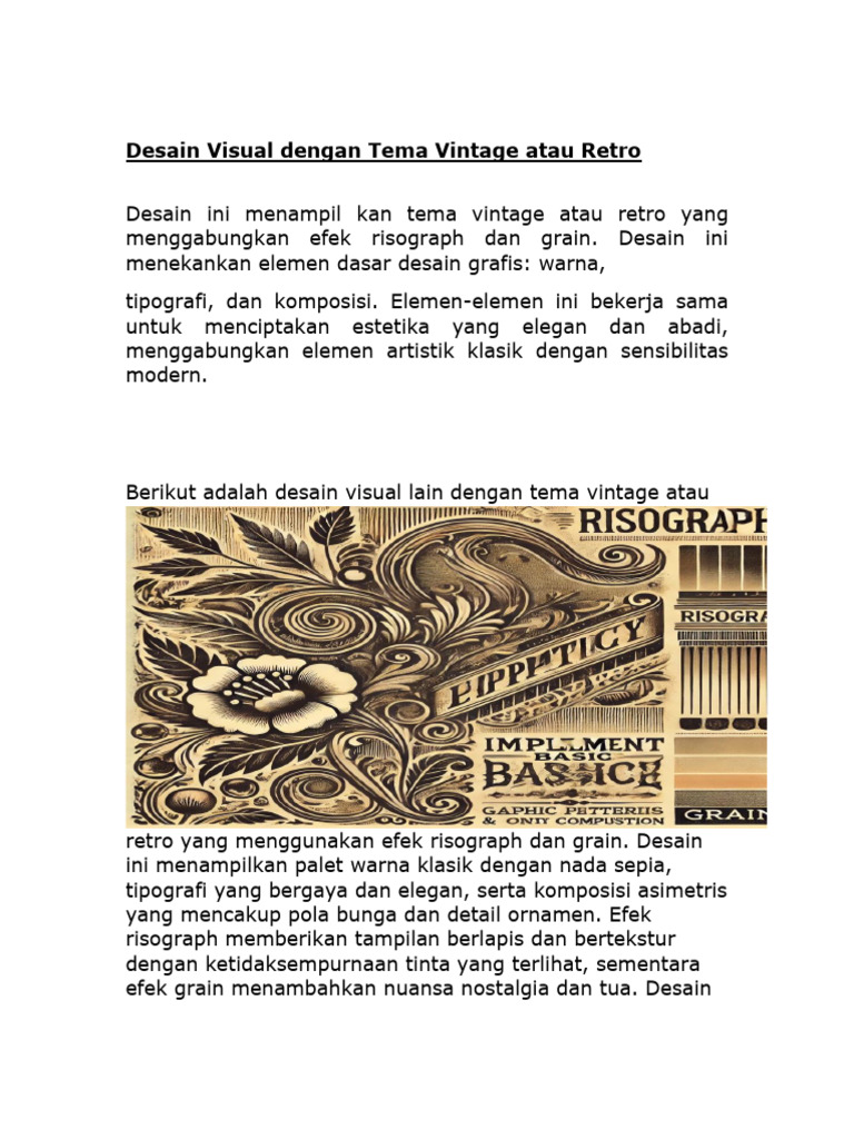 Desain Tema Vintage 5 | PDF