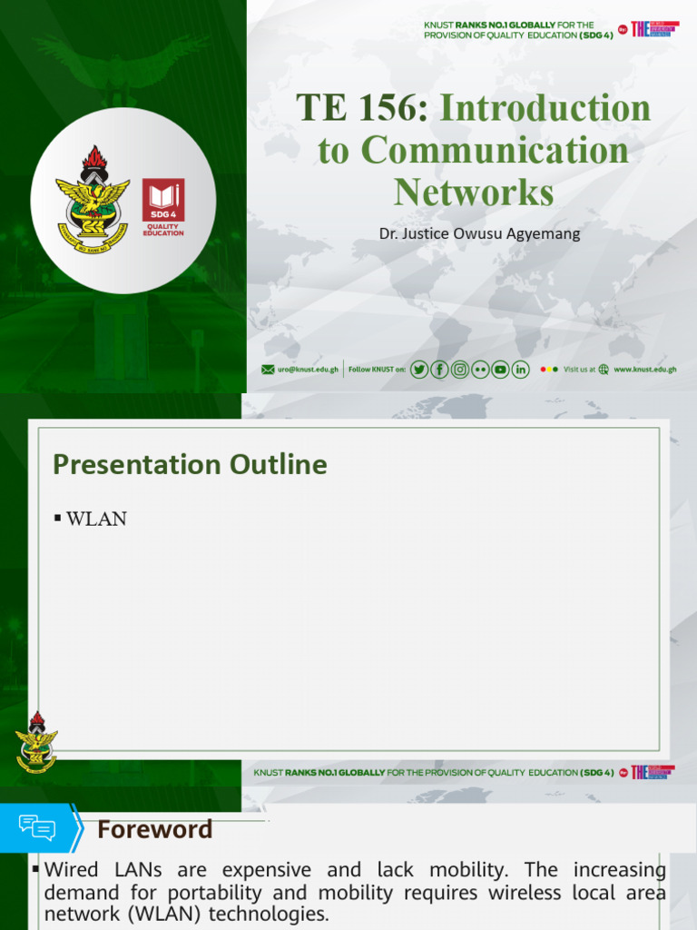 Lecture 5 - WLAN | PDF | Wireless Lan | Ieee 802.11