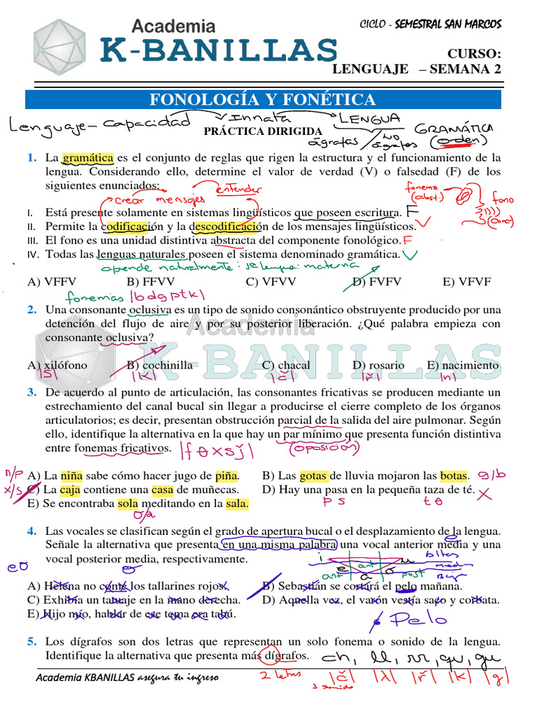 Fonología y Fonética para Ingreso | PDF | Fonética | Fonología