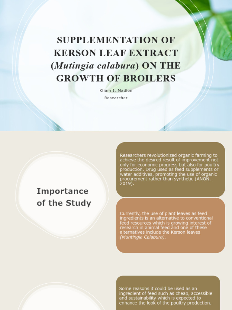 Madlon Final-Defense | PDF | Broiler