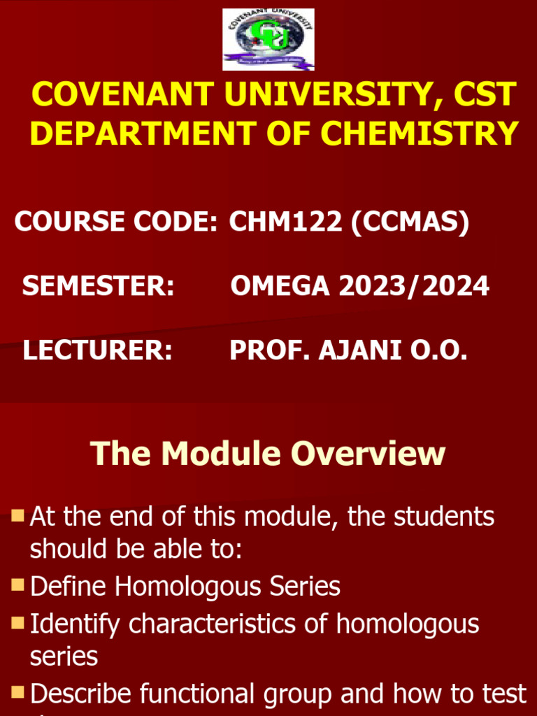 CHM122 - Ccmas - Module 3a | PDF | Chirality (Chemistry) | Isomer