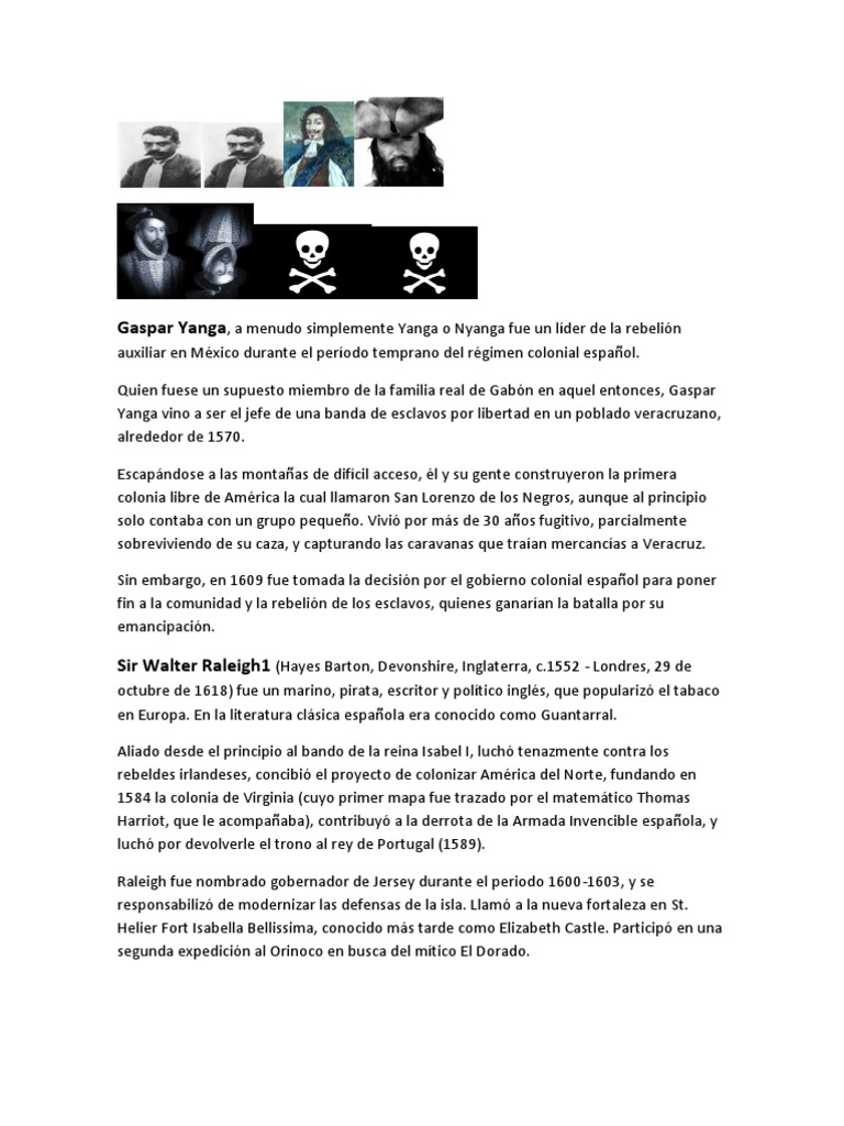 Gaspar Yanga | PDF | Barbanegra | Agitación