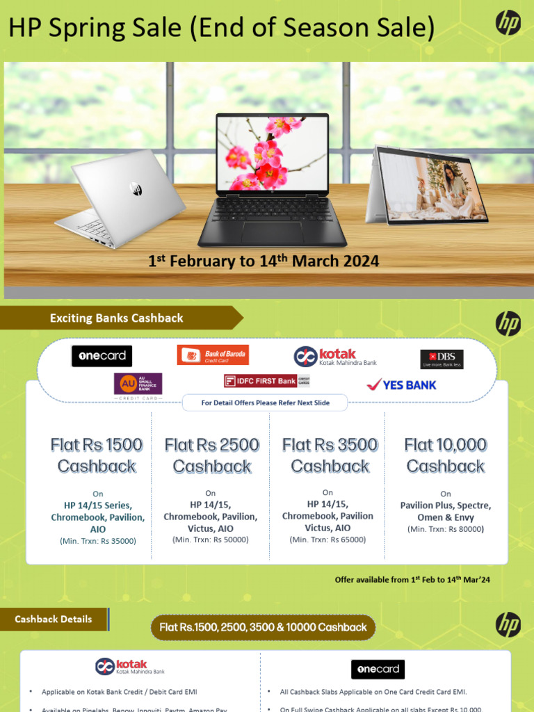 HP+End+of+Season+Sale 1st+Feb+to+14th+Mar'24 | PDF | Credit Card | Payments