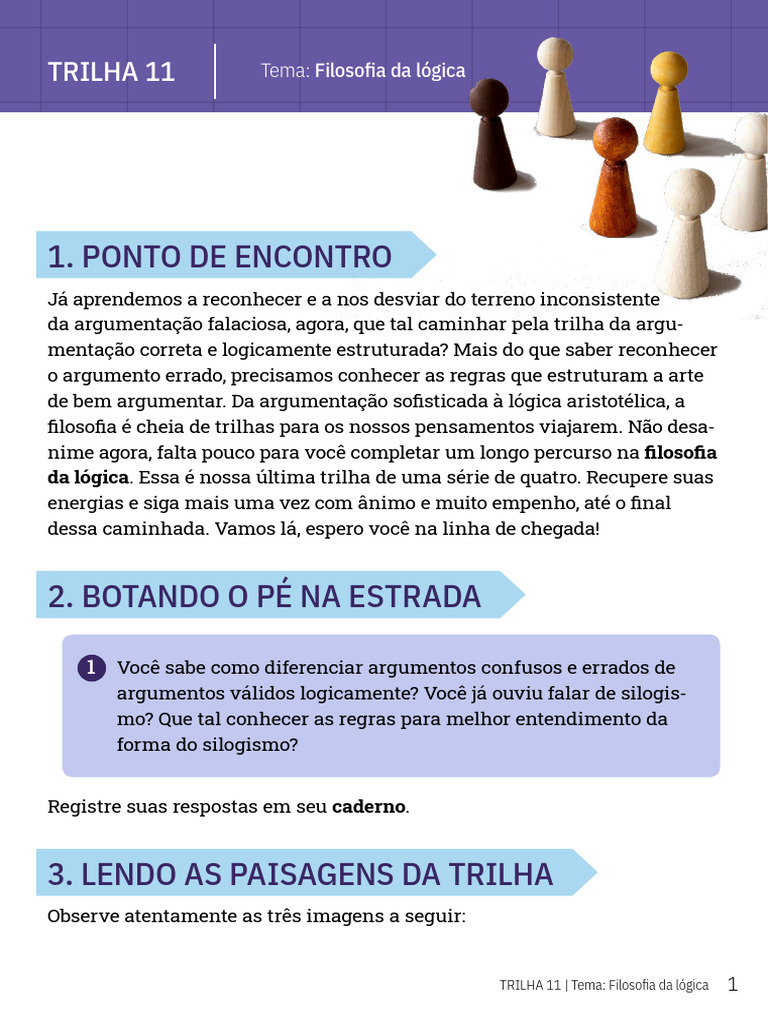 Caa - Filosofia - Eja Vi - Cad 03 - Trilha 11 | PDF | Raciocínio dedutivo | Lógica
