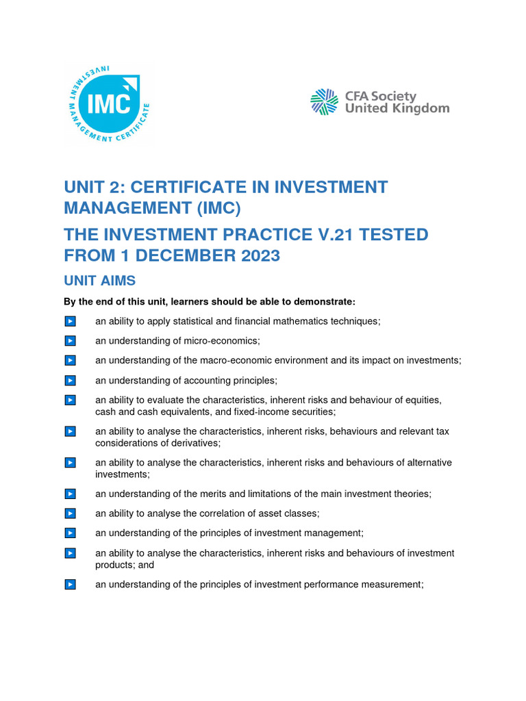 IMC Unit 2 Syllabus Edition 21 | PDF | Long Run And Short Run ...