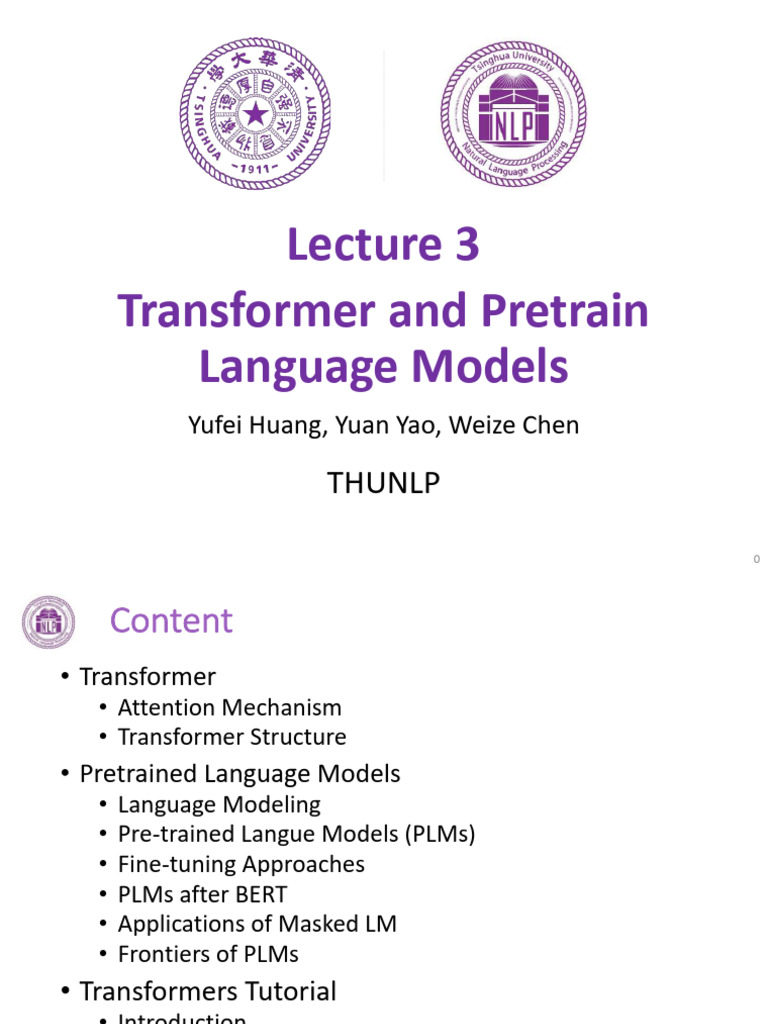 L3_Transformer_and_PLMs | PDF | Applied Linguistics | Cognition
