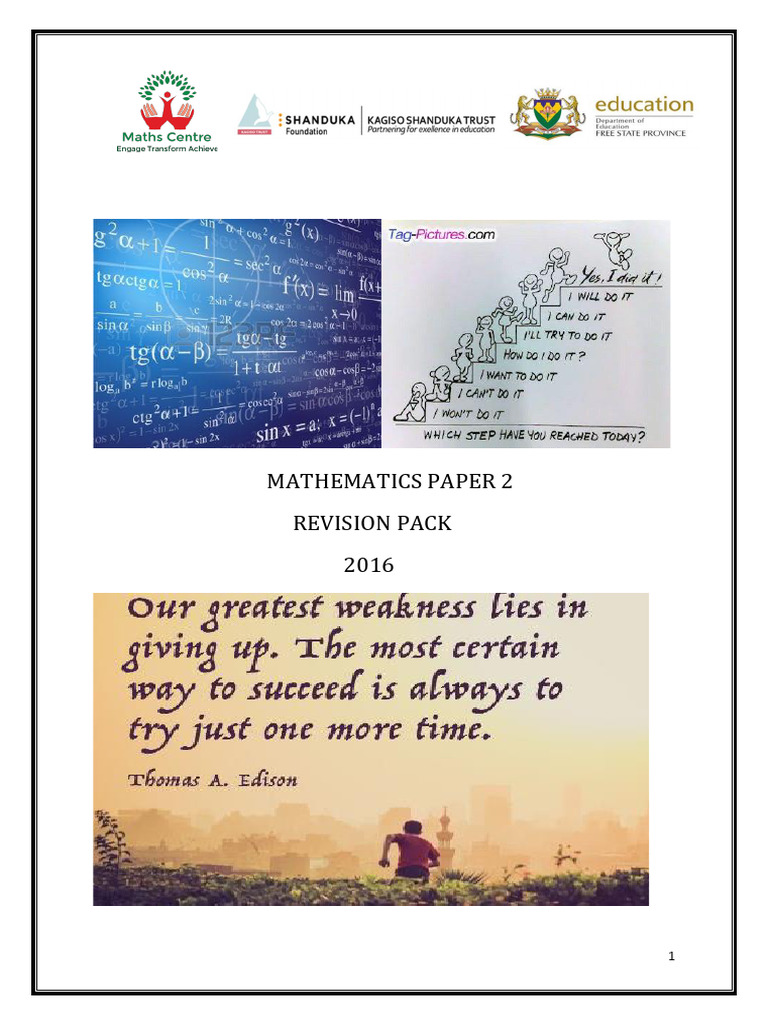 Grade 12 Paper 2 Revision Pack | PDF