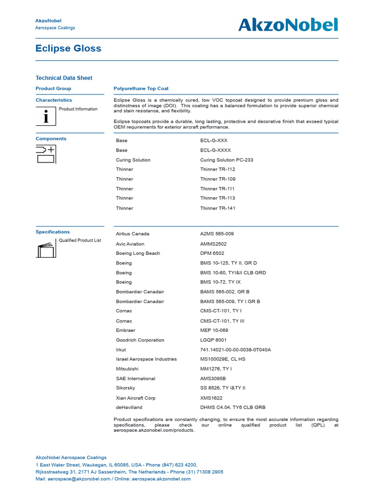 Tds Eclipse Gloss en May 2024 Supersedes October 2023 | PDF | Paint ...