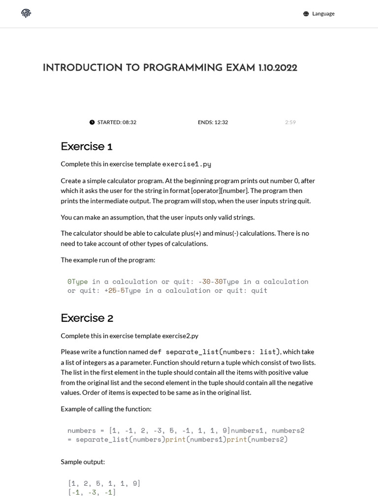 Secret Project 331 Helsinki Exam Python Introduction Pdf Parameter Computer Programming