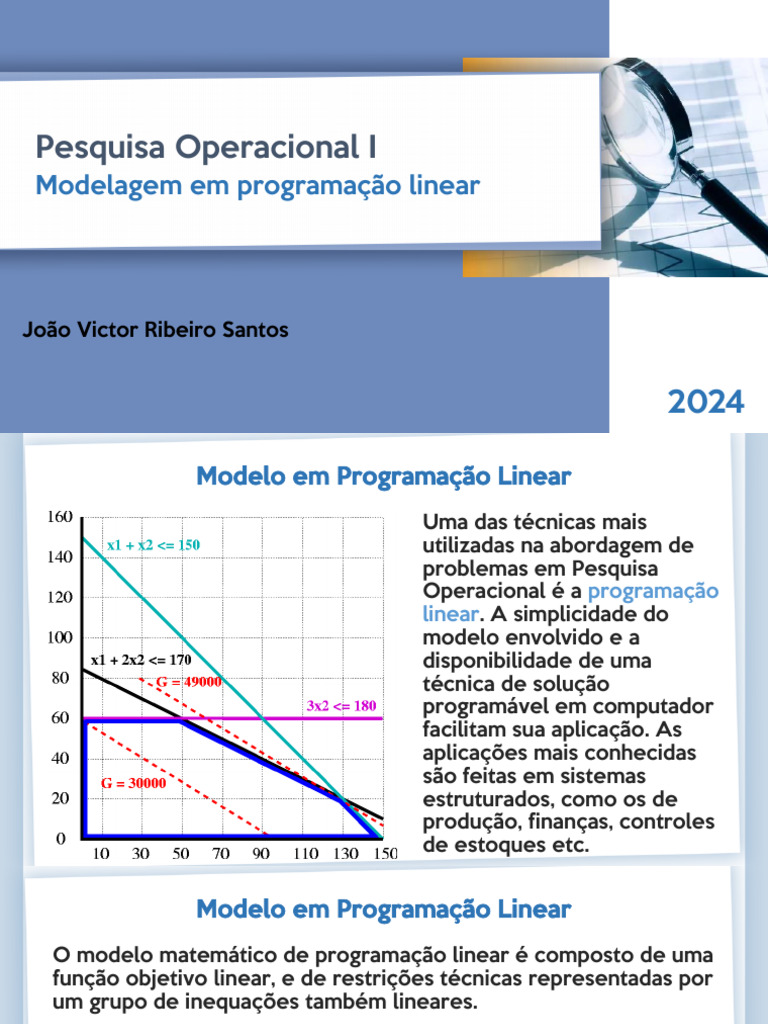 Programação Linear em Pesquisa Operacional | PDF | Programação linear ...