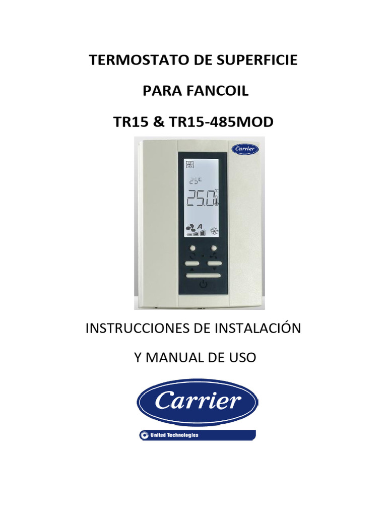 Manual TR15 Jul2018 | PDF | Termostato | Temperatura