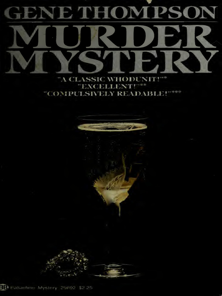 Murder Mystery - Gene Thompson | PDF | Young Adult