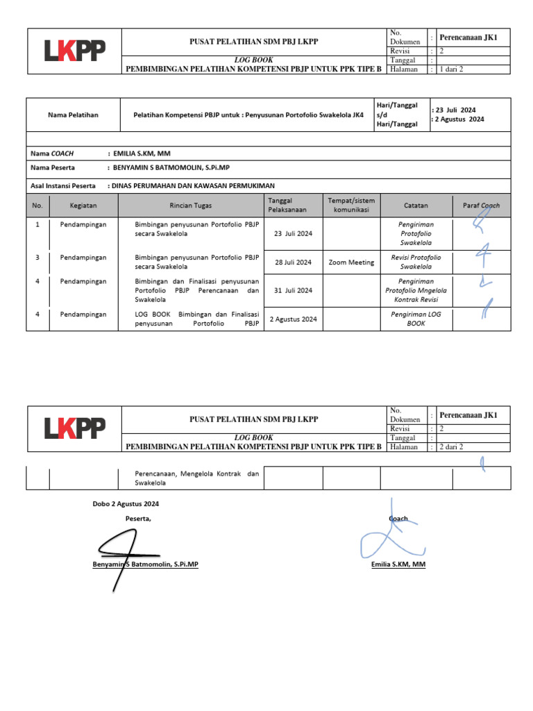 Pelatihan Kompetensi PBJP PPK Tipe B | PDF