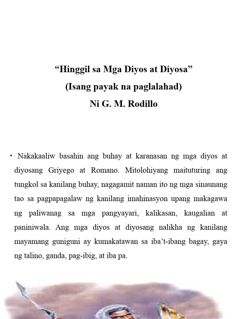 Mga Diyos at Diyosa | PDF