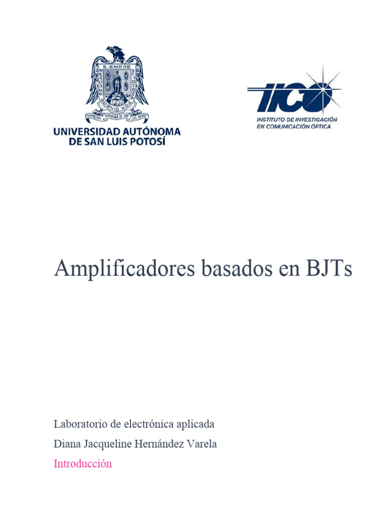 Amplificadores Basados en BJTs | PDF | Transistor de unión bipolar ...