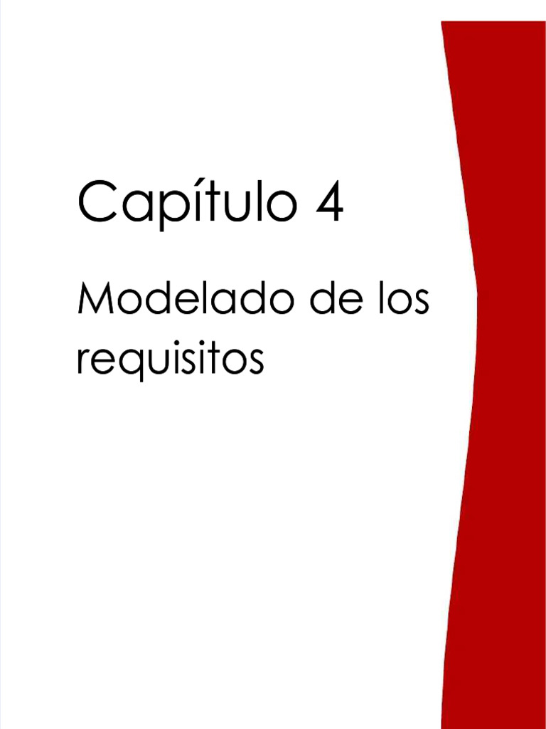 Cap. 4 Modelado de Requisitos | PDF