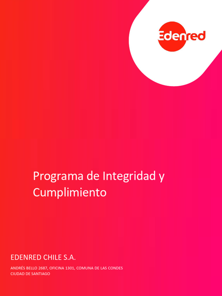 programa-de-integridad-y-cumplimiento-chile-s-a-17-10-2023 | PDF | Business | Intención (Derecho ...