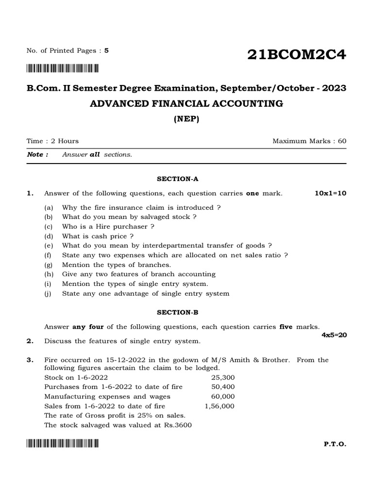 21bcom2c4 Advanced Financial Accounting | PDF | Stocks | Credit