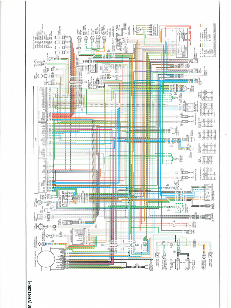 Wiring Diagrams VFR1200F | PDF