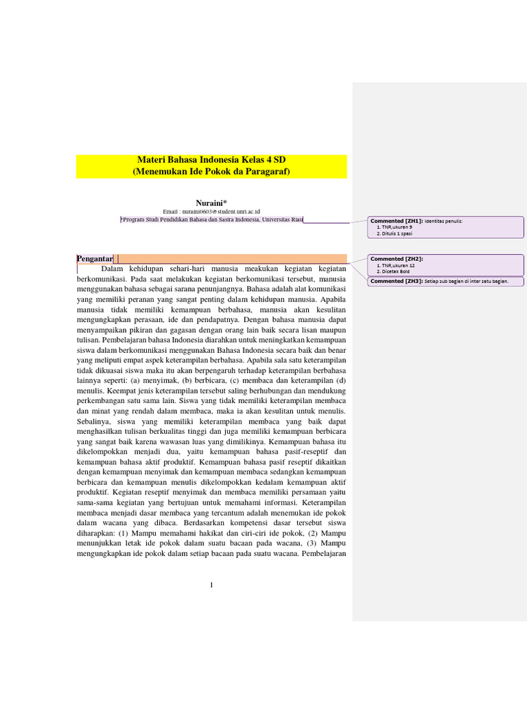 MEMBUAT ARTIKEL INOVASI PENDIDIKAN - Nuraini - 2021 | PDF