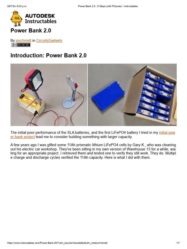 Power Bank 2.0 | PDF | Battery Charger | Electricity