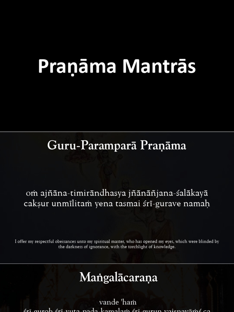 Pranām Mantrās (Suprabhatam) | PDF | Religion & Spirituality
