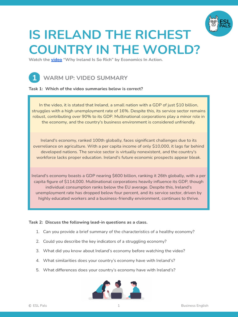 (SV) Is Ireland The Richest Country in The World | PDF | Taxes | Economies