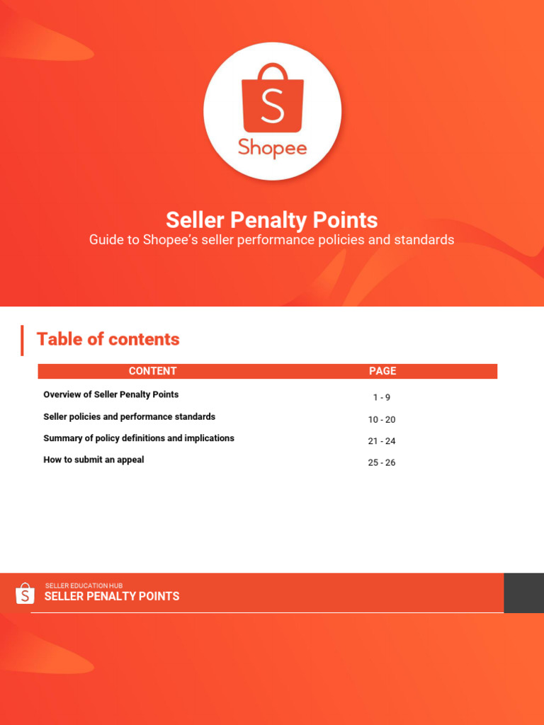 (SG) Shopee's Seller Penalty Points System | PDF | Sales | Spamming