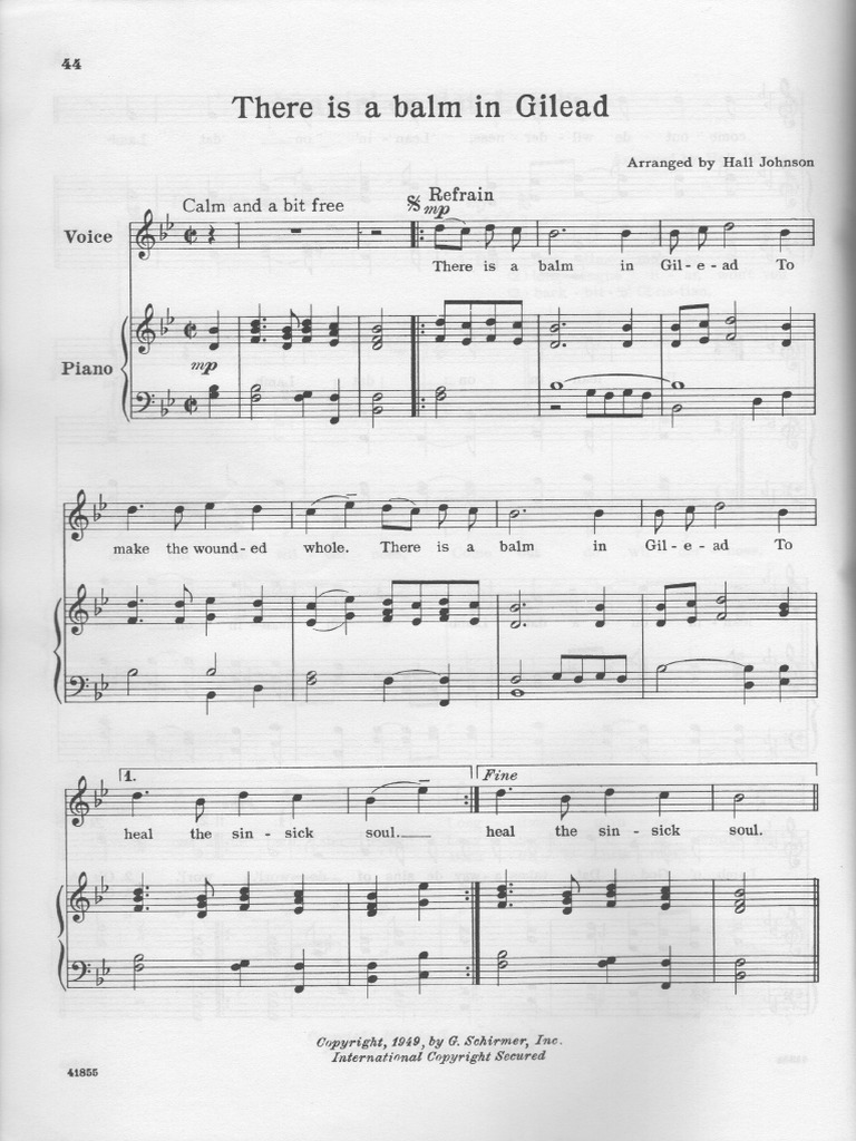 There Is A Balm in Gilead | PDF