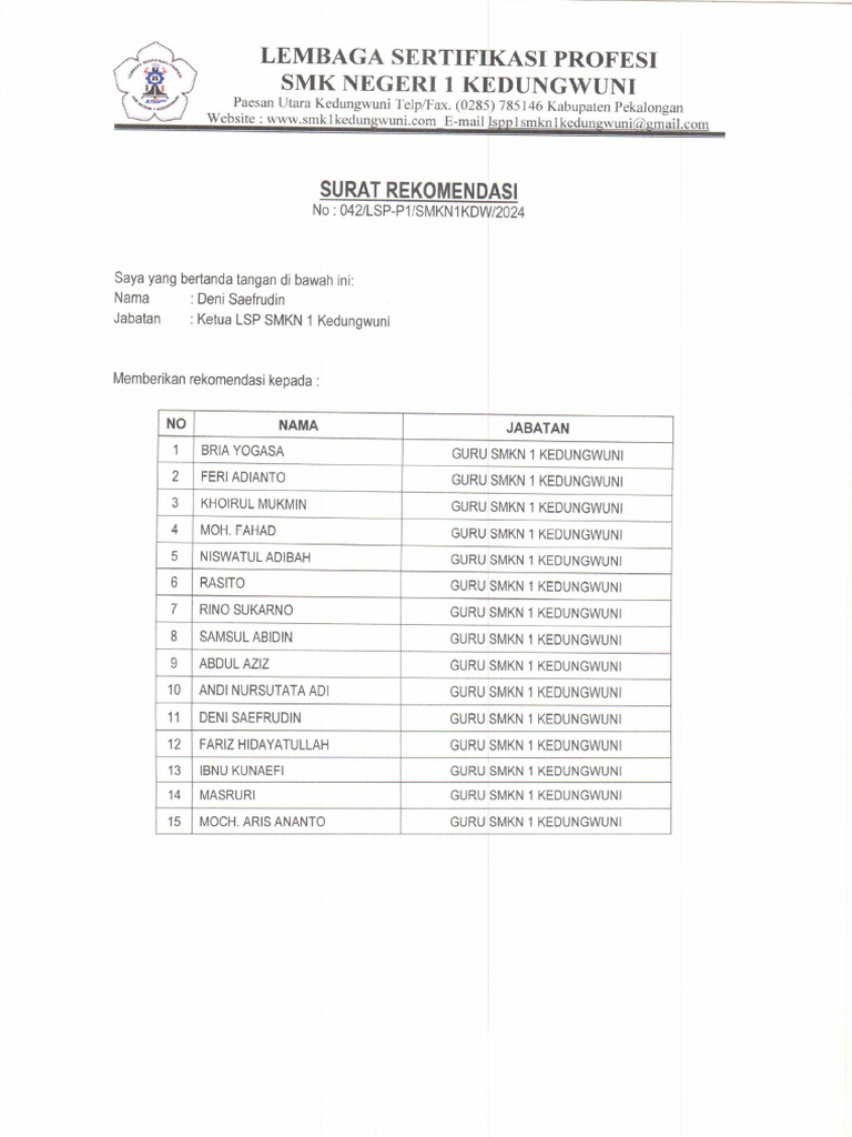 Rekomendasi RCC | PDF
