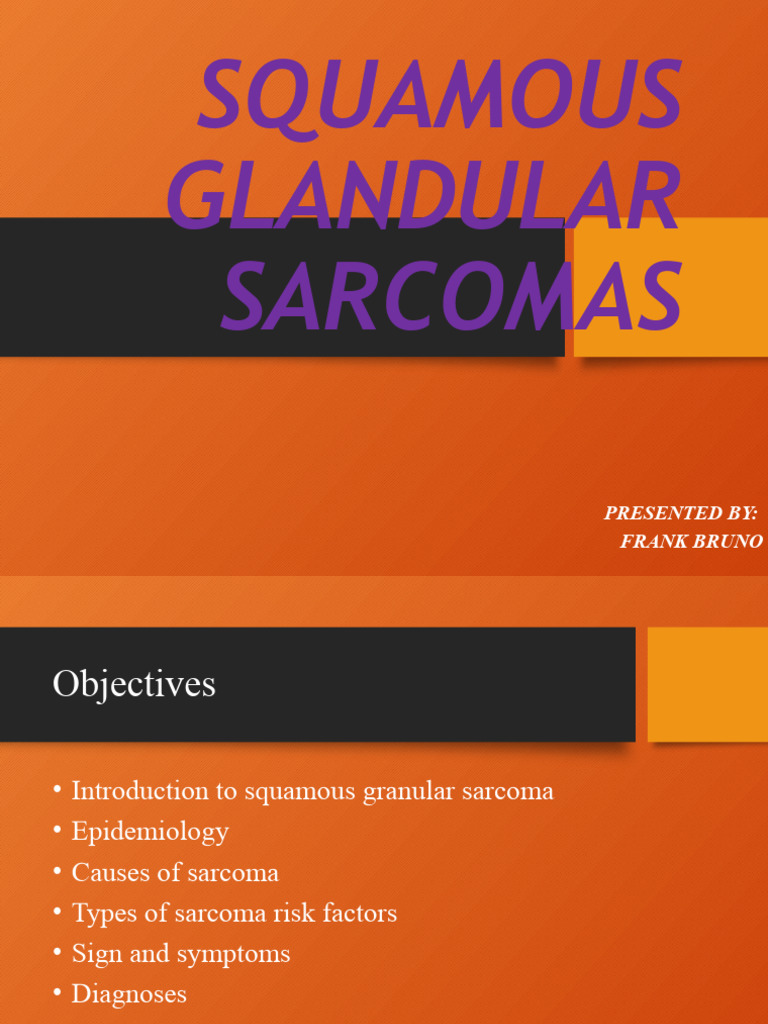 Squamous Grandular Sarcomas | PDF | Sarcoma | Epithelium